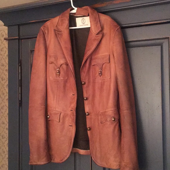 diane firsten | Jackets & Coats | Plush Leather Jacket | Poshmark